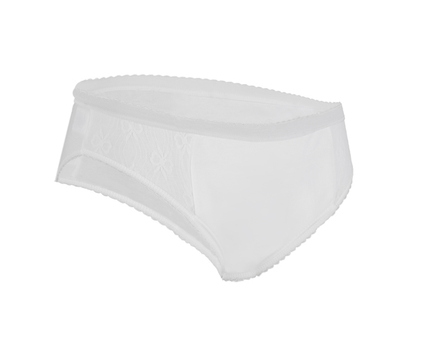 Ladies Inco-Elite Lace High Leg Protection Pant- White (4018W)